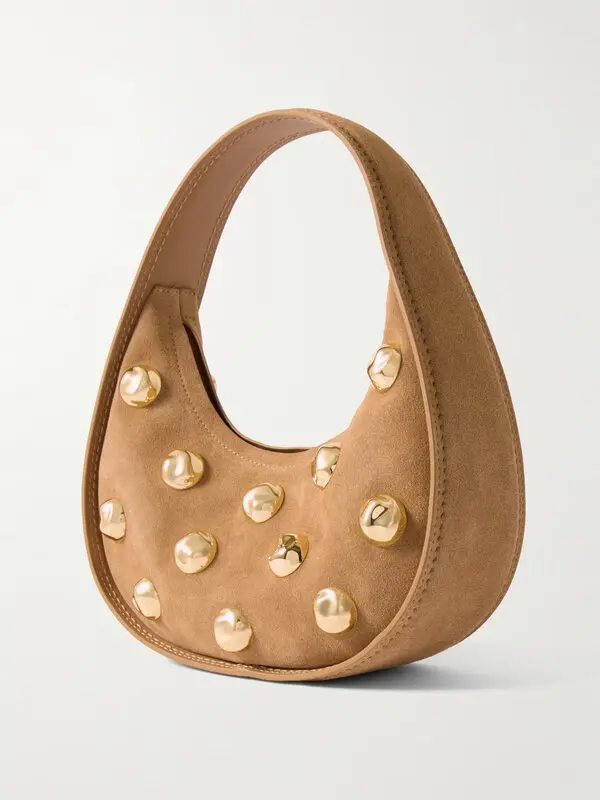 Simkhai Finn Studded Shoulder Bag - Camel