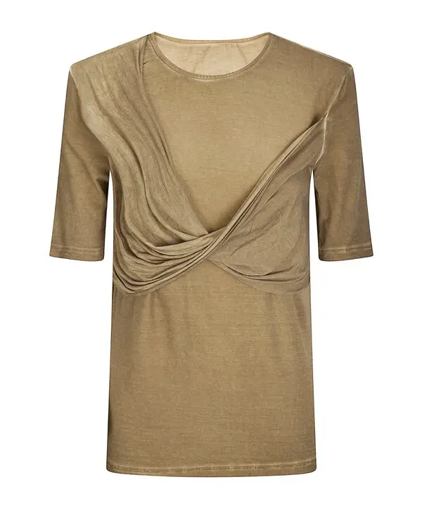 UMA WANG Twisted Jersey Top
