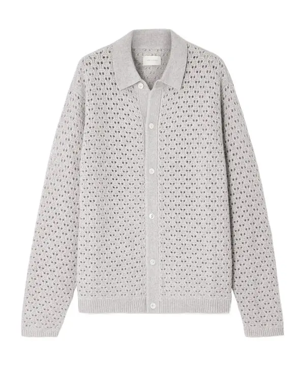Aimé Leon Dore Long Sleeve Knit Shirt - White