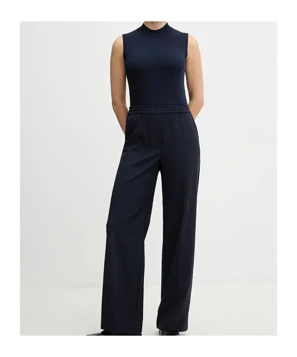 Max Mara Sleeveless Vest With Elastic Ribbed Neckline