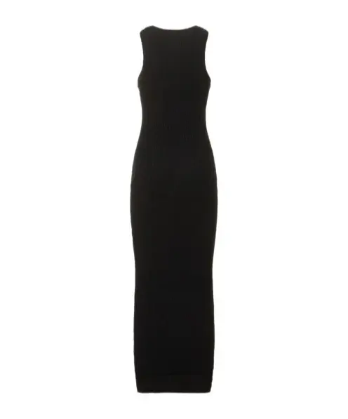 JIL SANDER Ribbed Knit Maxi Dress