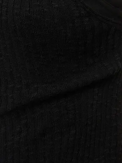 JIL SANDER Ribbed Knit Maxi Dress