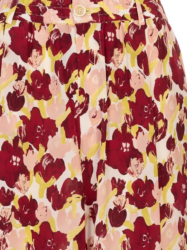 Marni Secret Bouquet Floral Printed Trousers