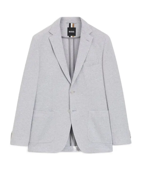 Hugo Boss Long Sleeve Blazer - Silver