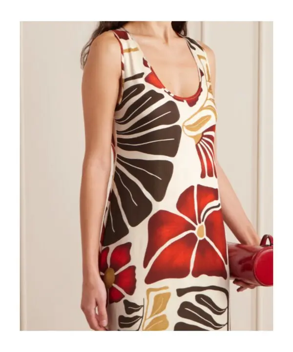 SIR. Sleeveless Round Neck Maxi Dress With All-over Print