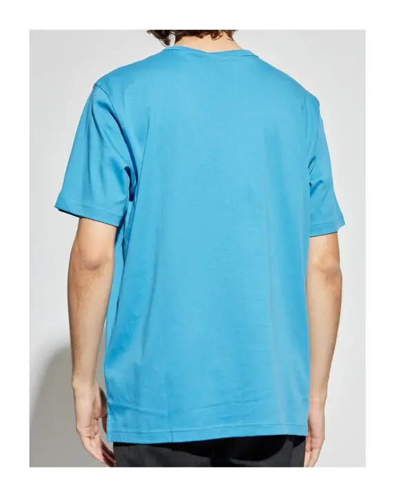 DIESEL® Oval-d Logo Embroidered Crewneck T-shirt - Blue