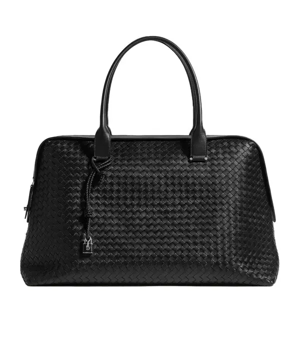 Bottega Veneta Vaporetto Intrecciato Tote Bag - Black