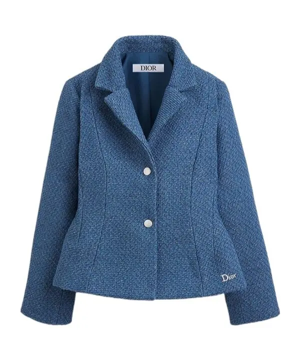 Dior Long-sleeved Suit Jacket - Blue