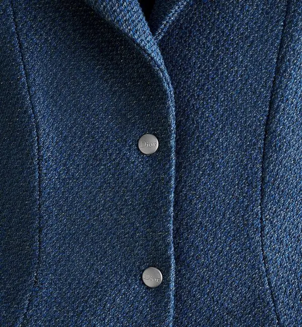 Dior Long-sleeved Suit Jacket With Metallic Embroidery