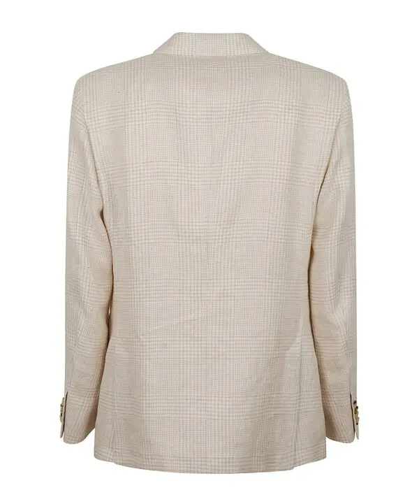 Zegna Checked Single-breasted Blazer - No