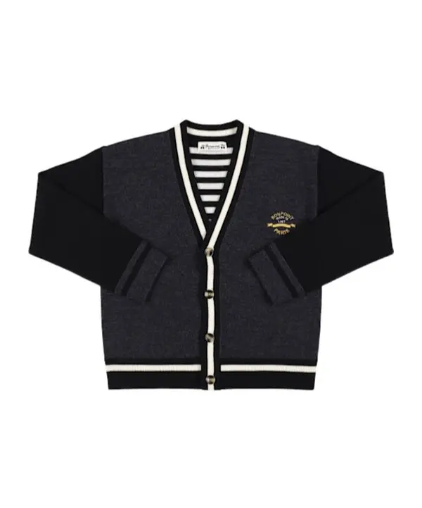 Bonpoint Wool Knit Cardigan - Black