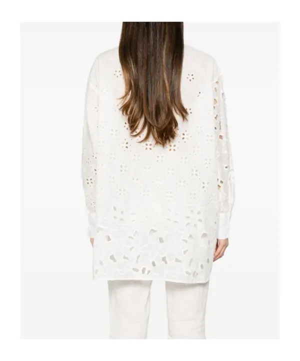 Ermanno Scervino Broderie Anglaise Floral Shirt