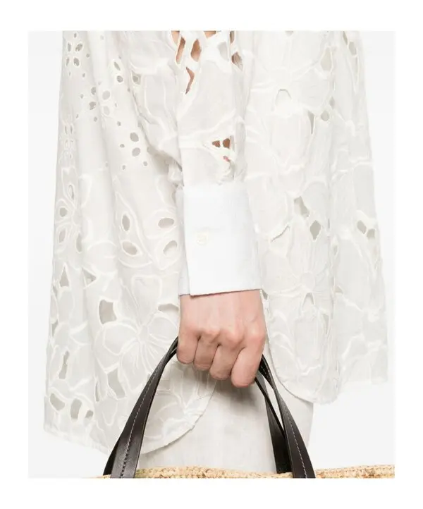 Ermanno Scervino Broderie Anglaise Floral Shirt