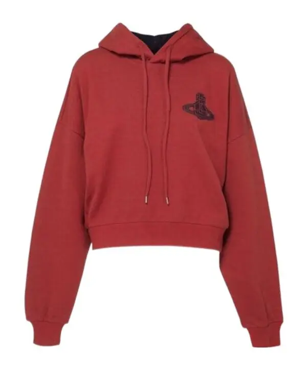 VIVIENNE WESTWOOD Box Cropped Hoodie - Red