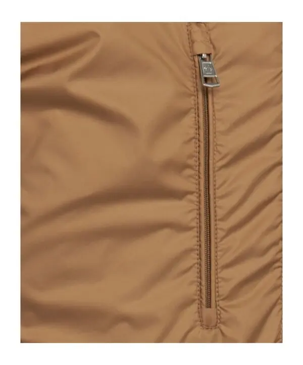 Moncler Vermeil Quilted Down Jacket With Drawstring Hood - Brown