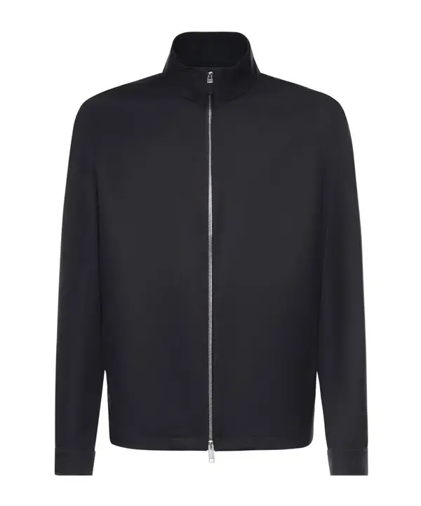 Zegna 100 Cc Scooter Zip Jacket - Blue