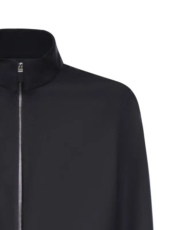Zegna 100 Cc Scooter Zip Jacket - Blue