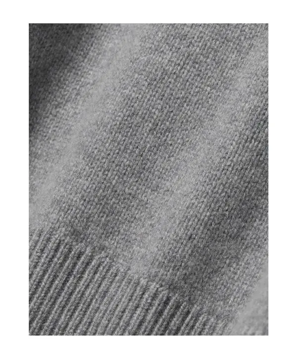 NILI LOTAN Crew Neck Sweater With Ribbed Cuffs And Hem - Gray