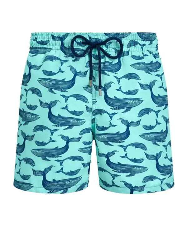 Vilebrequin Whale-print Swim Shorts - Blue