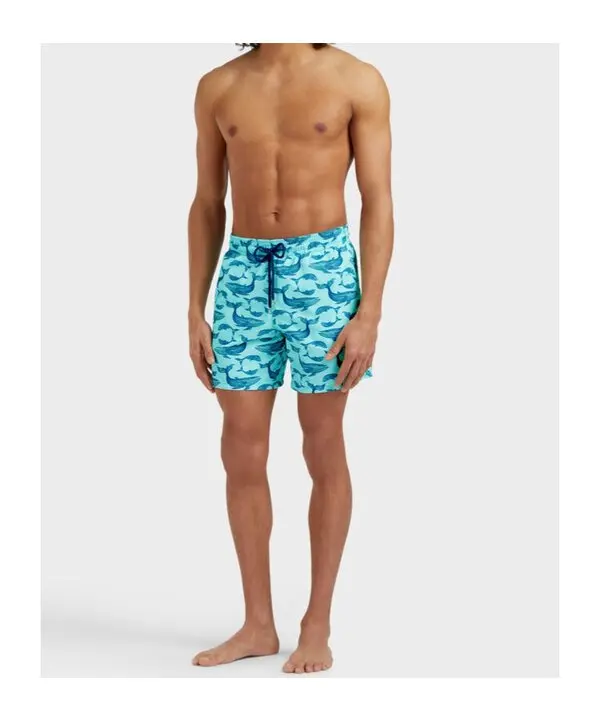 Vilebrequin Whale-print Swim Shorts - Blue