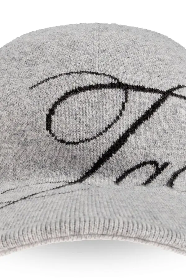 Jacquemus Atelier Baseball Cap With Logo Detail - Grey