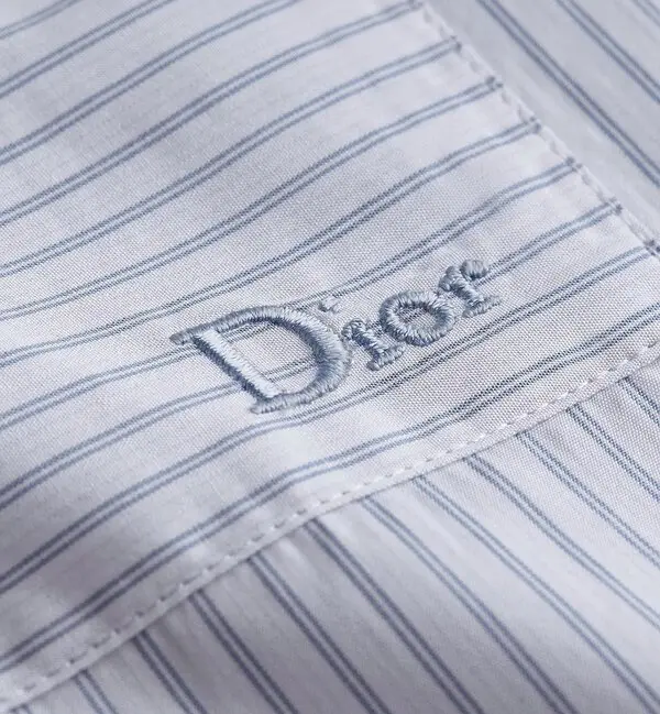 Dior Striped Long Sleeve Shirt With Pocket