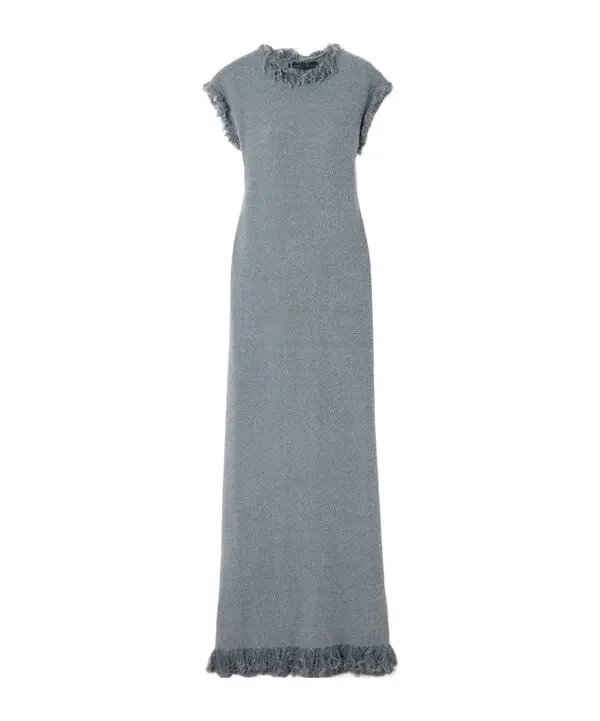 Proenza Schouler Toni Tassel Dress - Gray