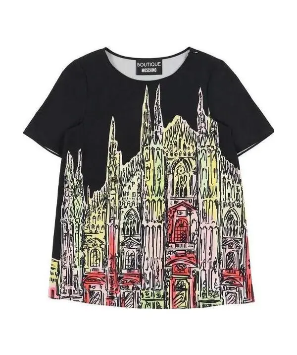 Moschino Graphic Print T-shirt - Black