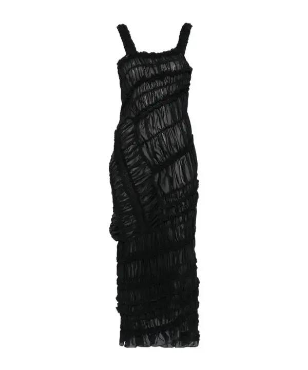 Magda Butrym Ruffled Midi Dress