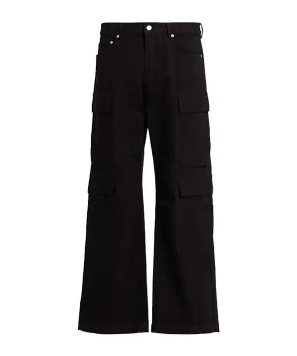 Rick Owens Double Cargo Cotton Jeans - Black