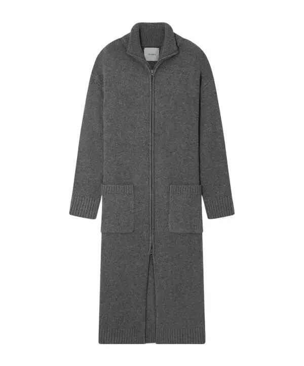 LISA YANG Long Cardigan With Zipper Closure
