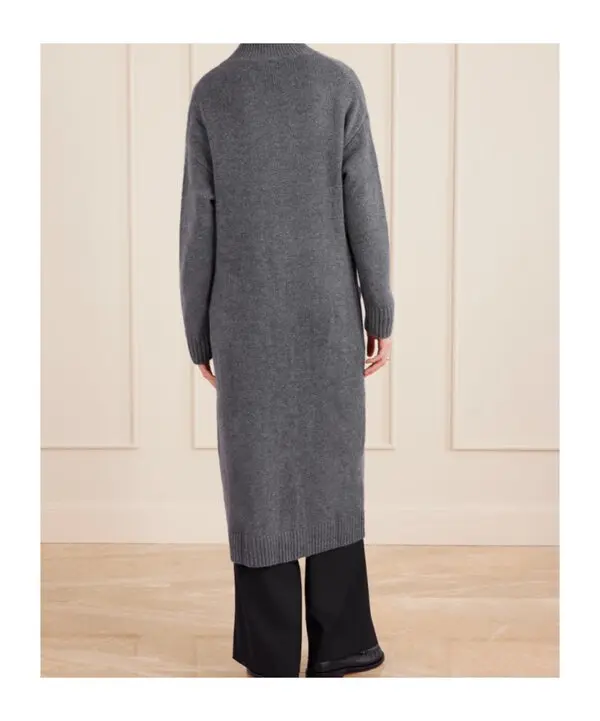 LISA YANG Long Cardigan With Zipper Closure