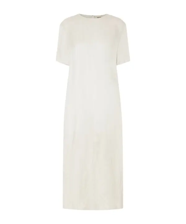 Khaite Webber Crinkled-voile Midi Dress