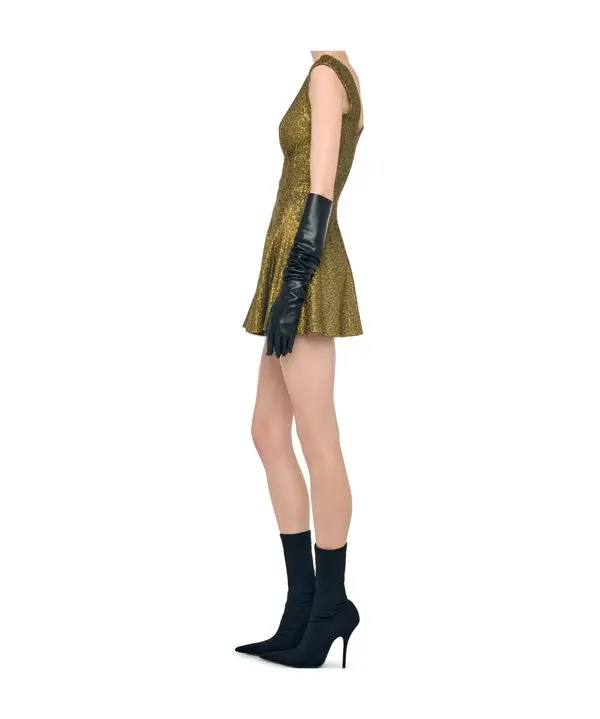 Norma Kamali Grace Sequined Mini Dress - Bark