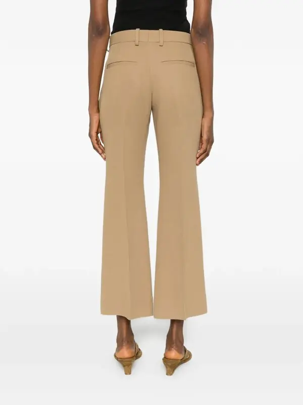 TOTEME Tailored Wide-leg Cropped Trousers With Belt Loops