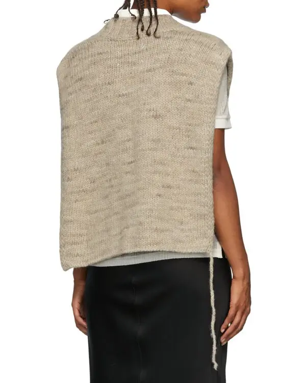 MAISON MARGIELA V-neck Ribbed Knitted Vest