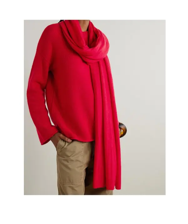 LISA YANG Paris Cashmere Scarf - Red