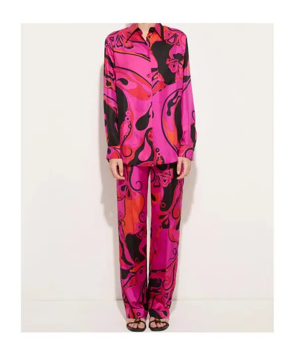 Emilio Pucci Printed Oversized Shirt - Pink