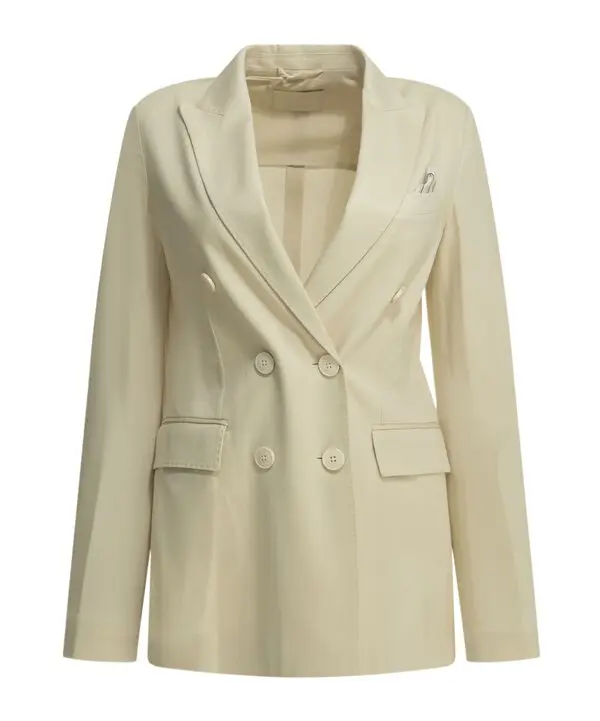CIRCOLO 1901 Double-breasted Blazer - Beige
