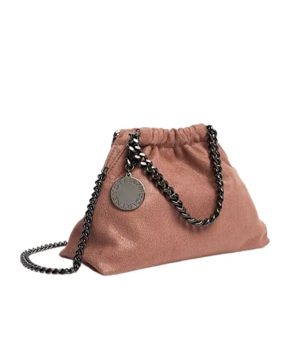 Stella McCartney Mini Eco Shaggy Drawstring Bag - Pink