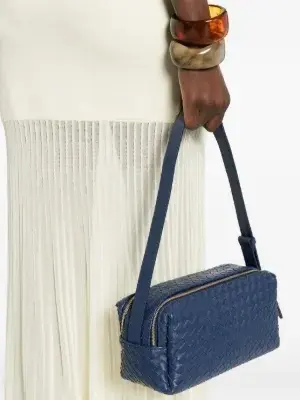 ELLEME PARIS Woven Leather Shoulder Bag