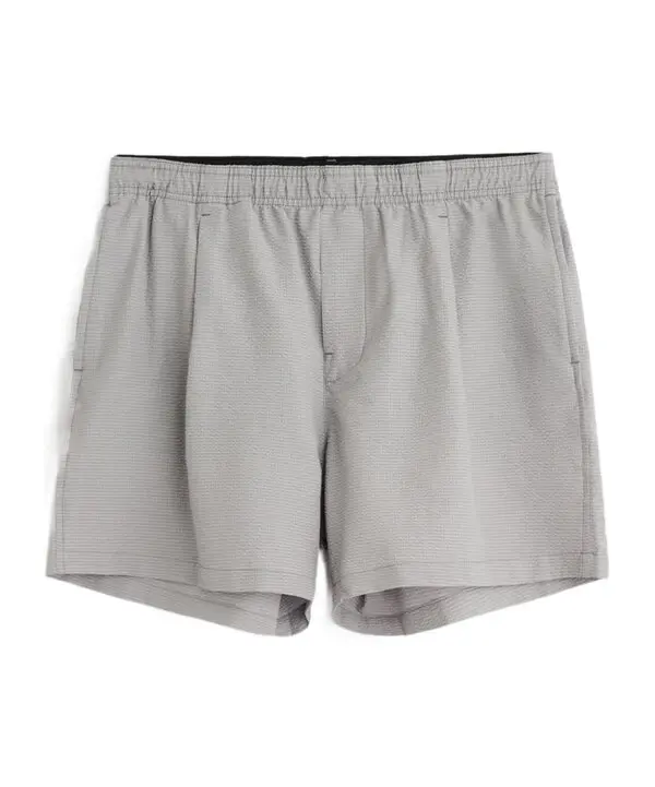 Our Legacy Seersucker Pleated Shorts - Gray