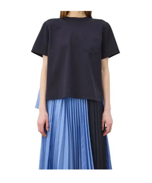 Sacai Paneled T-shirt Top