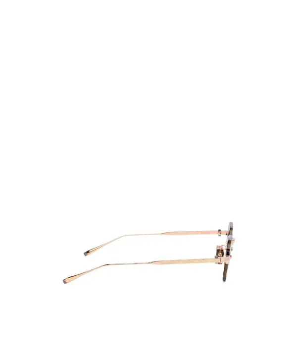 AKONI Juno Geometric Octagon Sunglasses - Gold