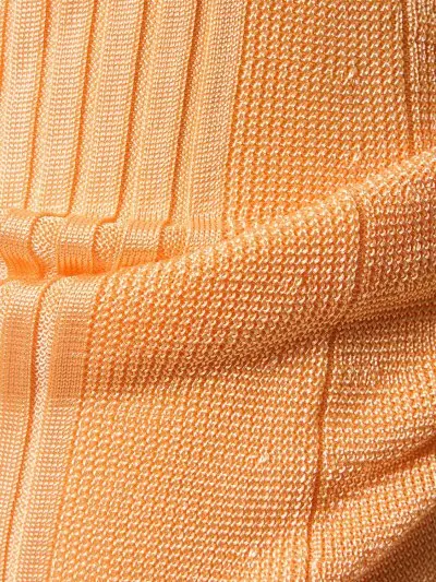 JIL SANDER Ribbed Flared Knit Pants - Nude