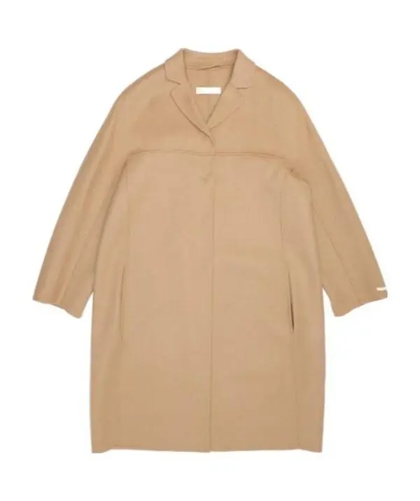 Max Mara Logo Coat - Brown