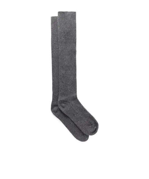 LISA YANG Cashmere Knee Socks - Black