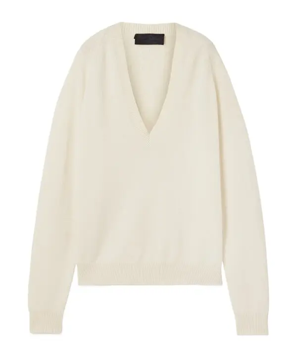 NILI LOTAN Feron Cashmere V-neck Pullover