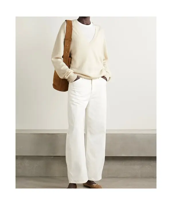 NILI LOTAN Feron Cashmere V-neck Pullover