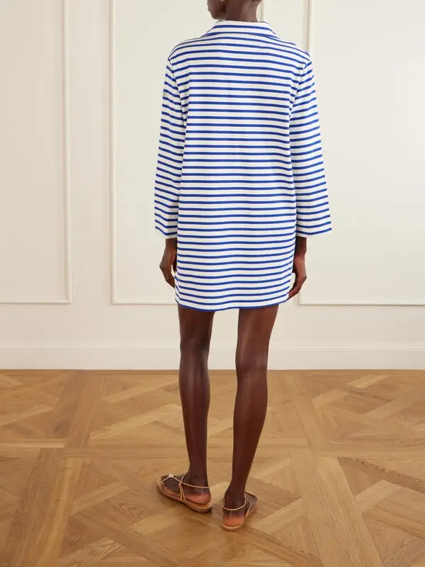 Polo Ralph Lauren Striped Cotton-jersey Mini Dress